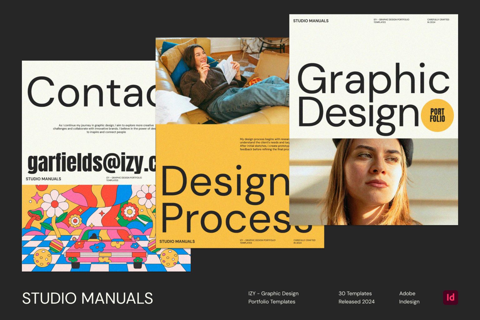 IZY - Graphic Design Portfolio Template - Studio Manuals