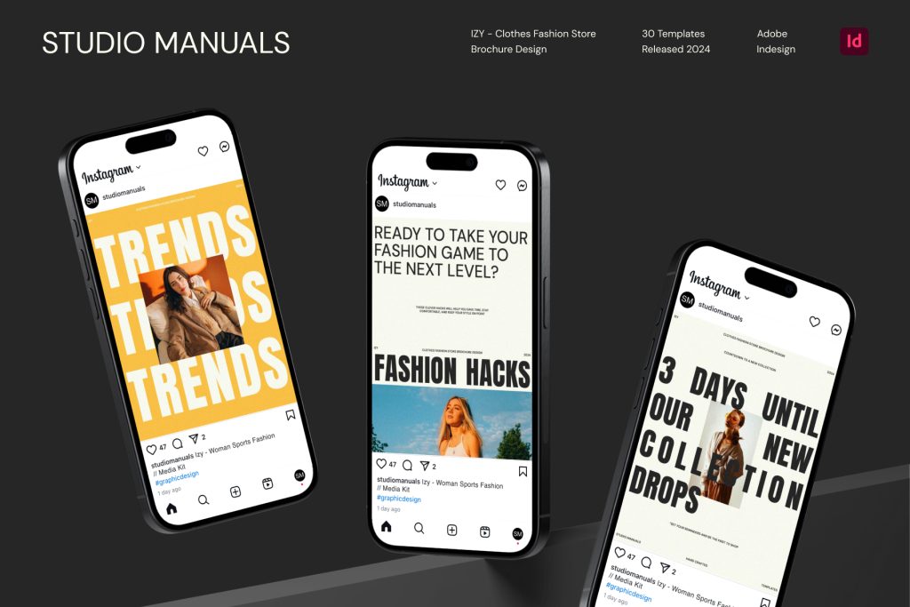 IZY - Clothes Fashion Store - Brochure Design - Studio Manuals