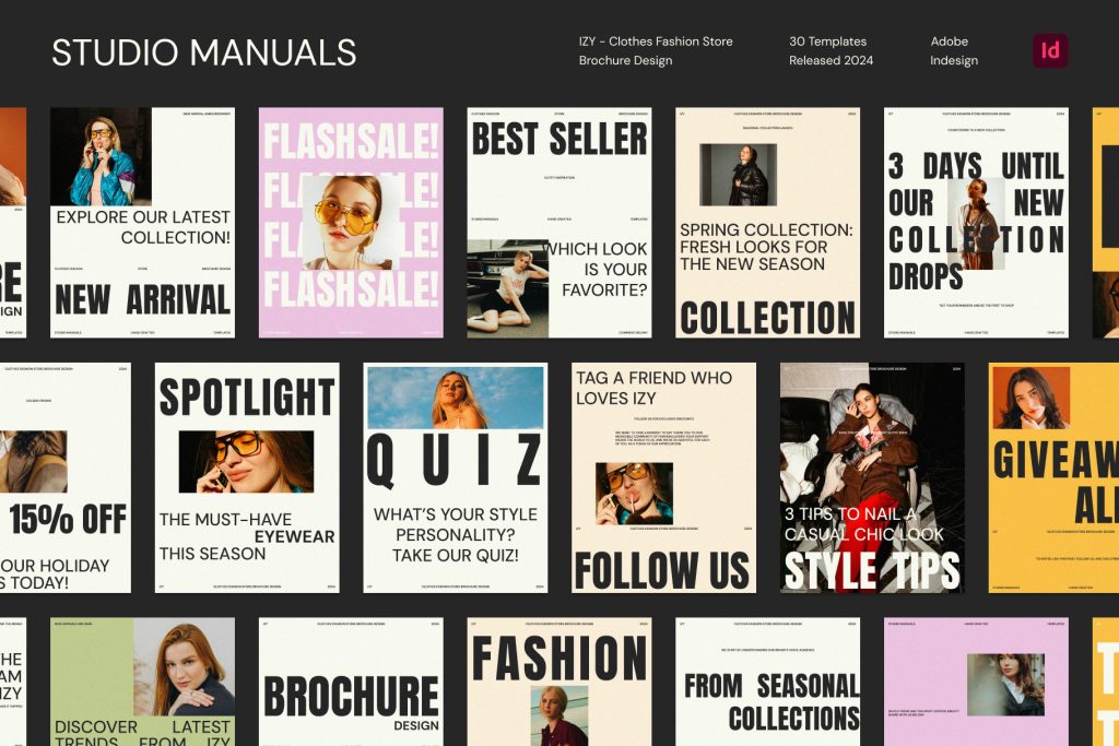 IZY - Clothes Fashion Store - Brochure Design - Studio Manuals