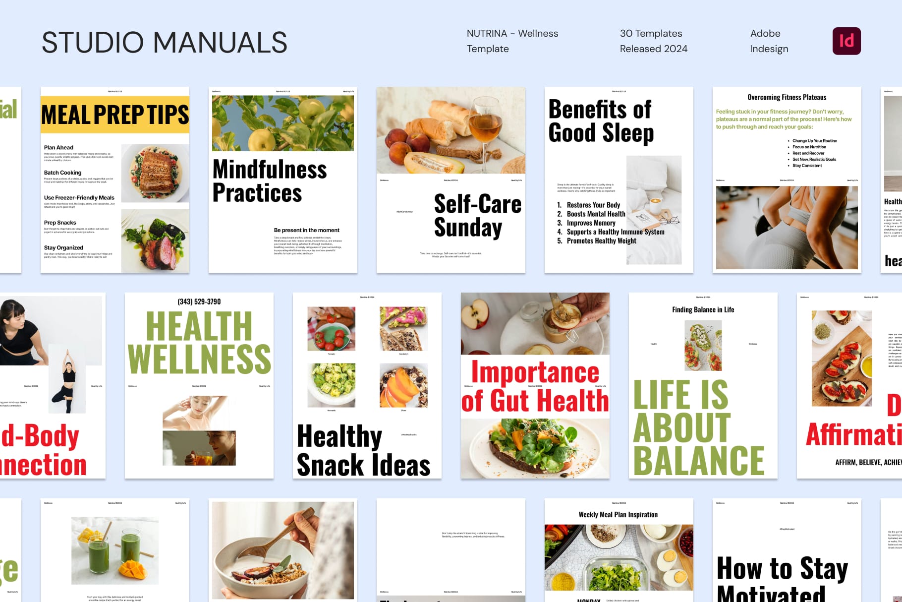 NUTRINA - Wellness Template - Studio Manuals