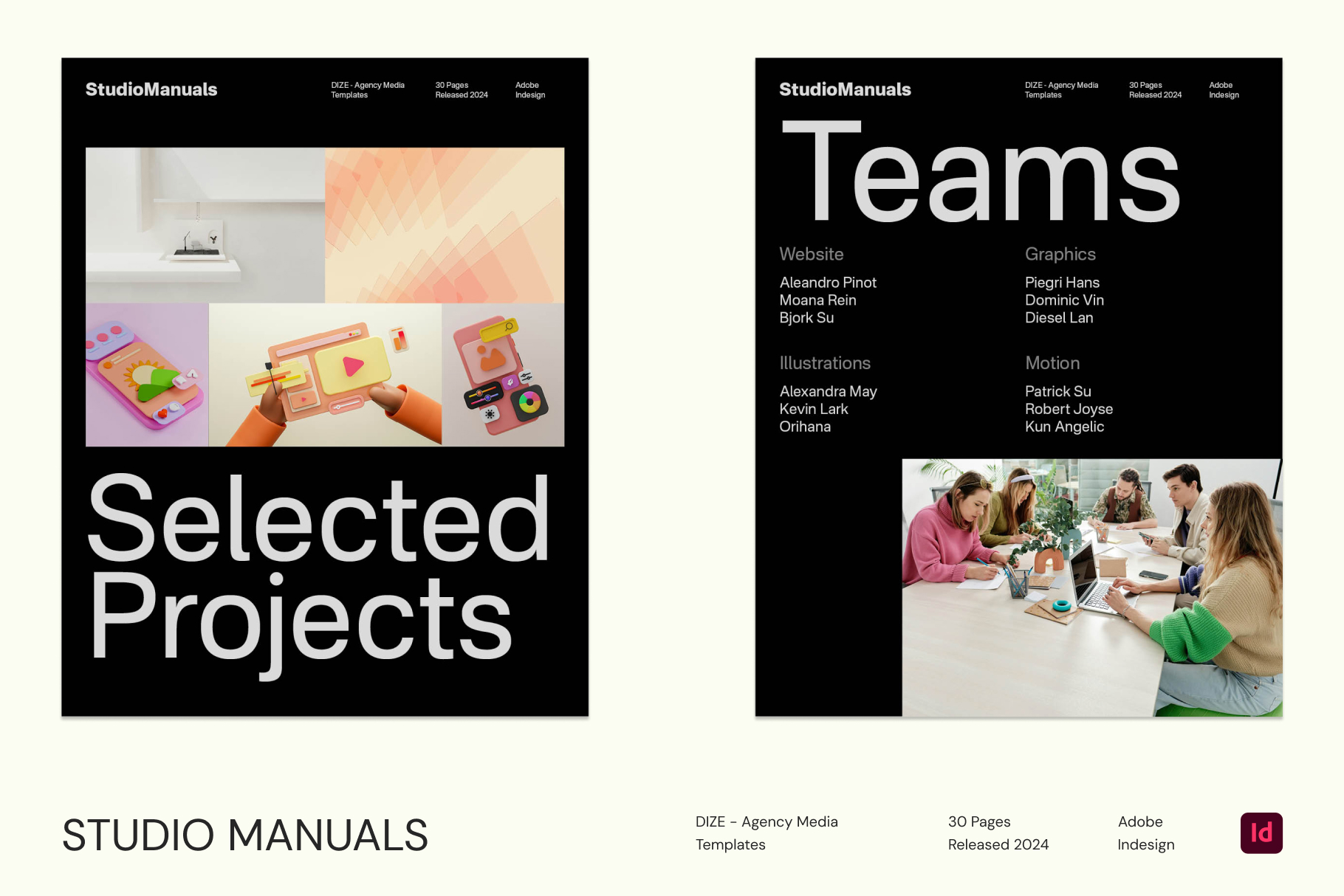 DIZE - Agency Media Templates - Studio Manuals