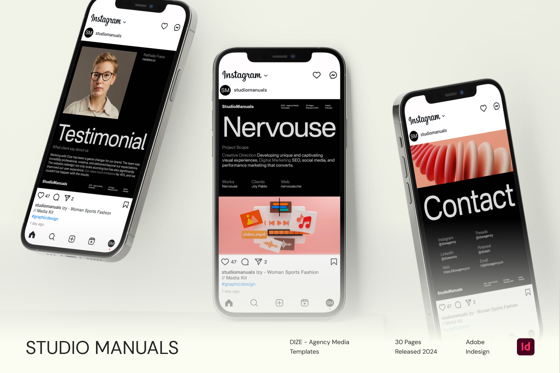 DIZE - Agency Media Templates - Studio Manuals