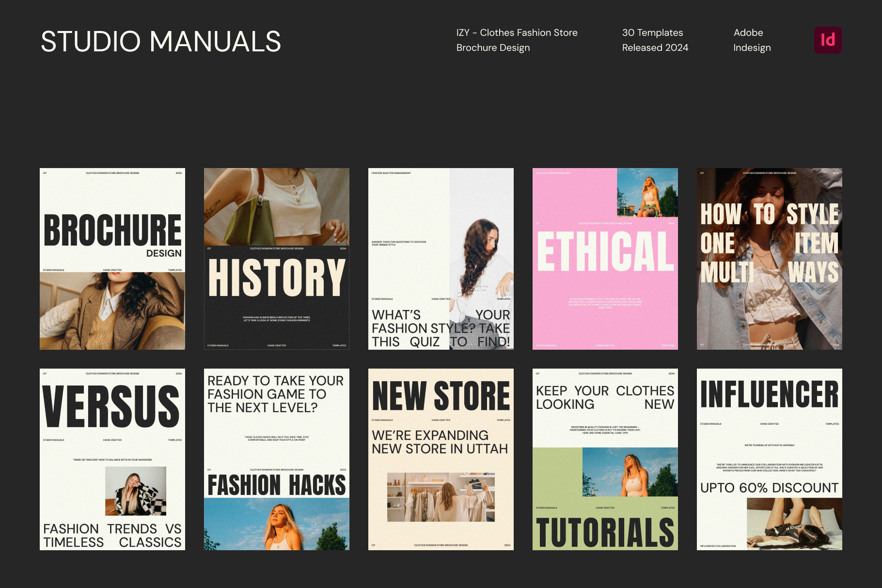 IZY - Clothes Fashion Store - Brochure Design - Studio Manuals