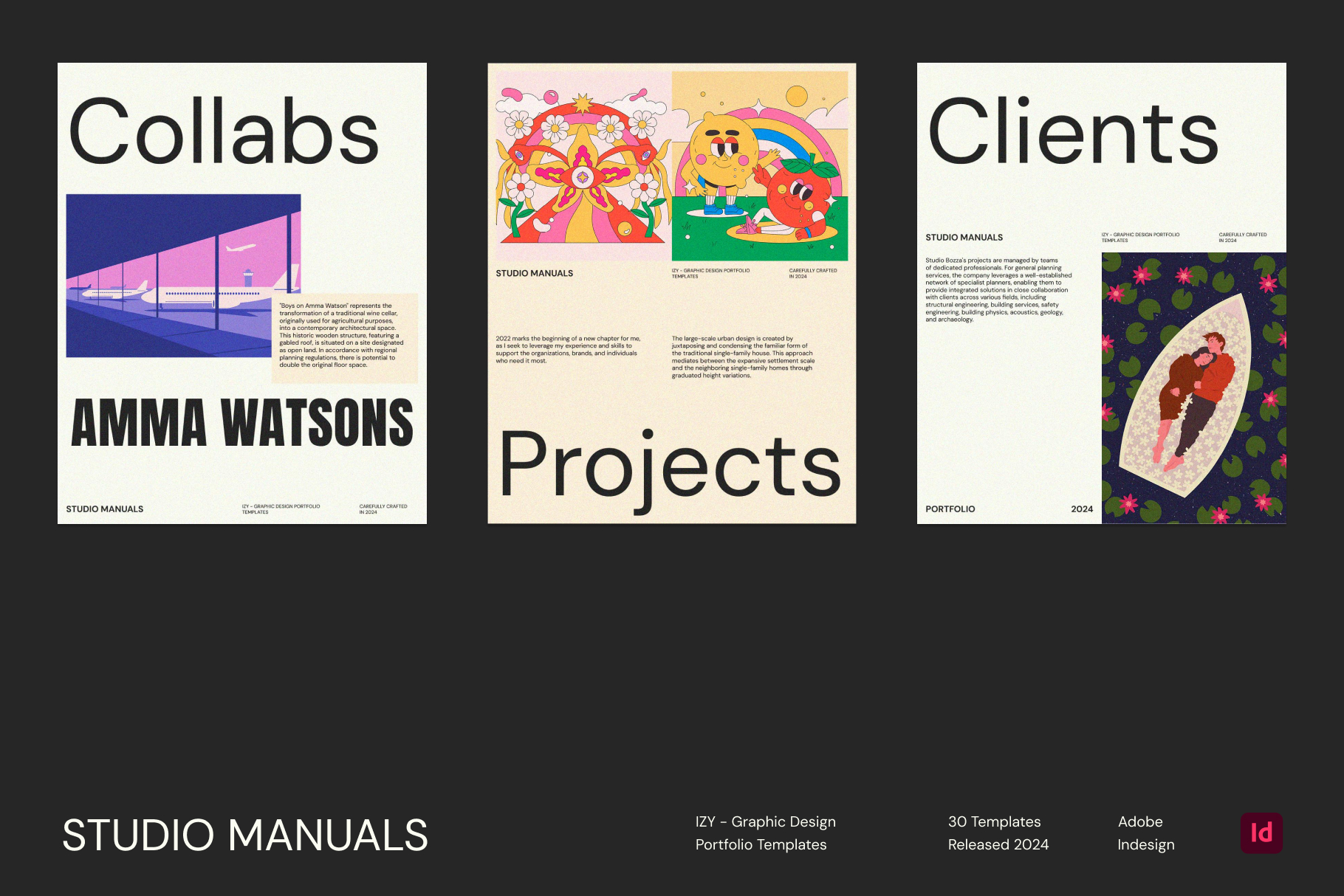 IZY - Graphic Design Portfolio Template - Studio Manuals