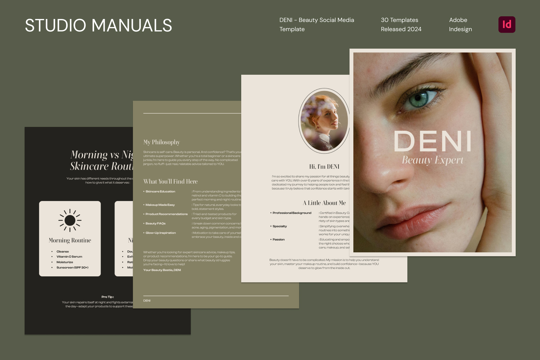 DENI - Beauty Social Media Templates for Stunning Content