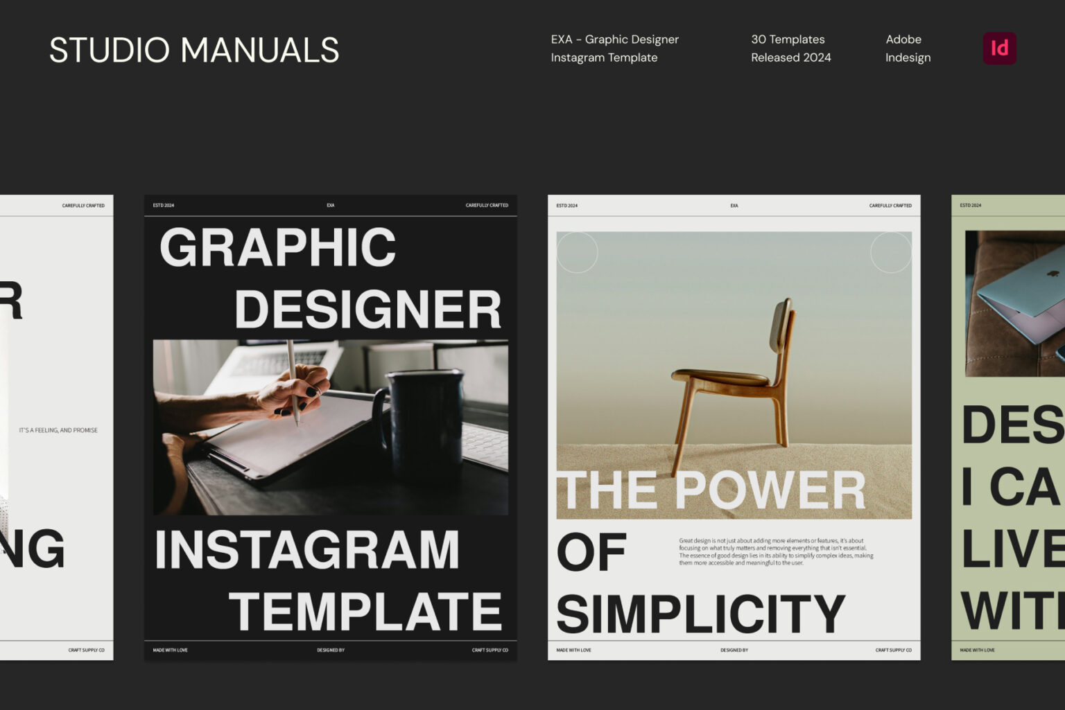 IZY - Graphic Design Portfolio Template - Studio Manuals