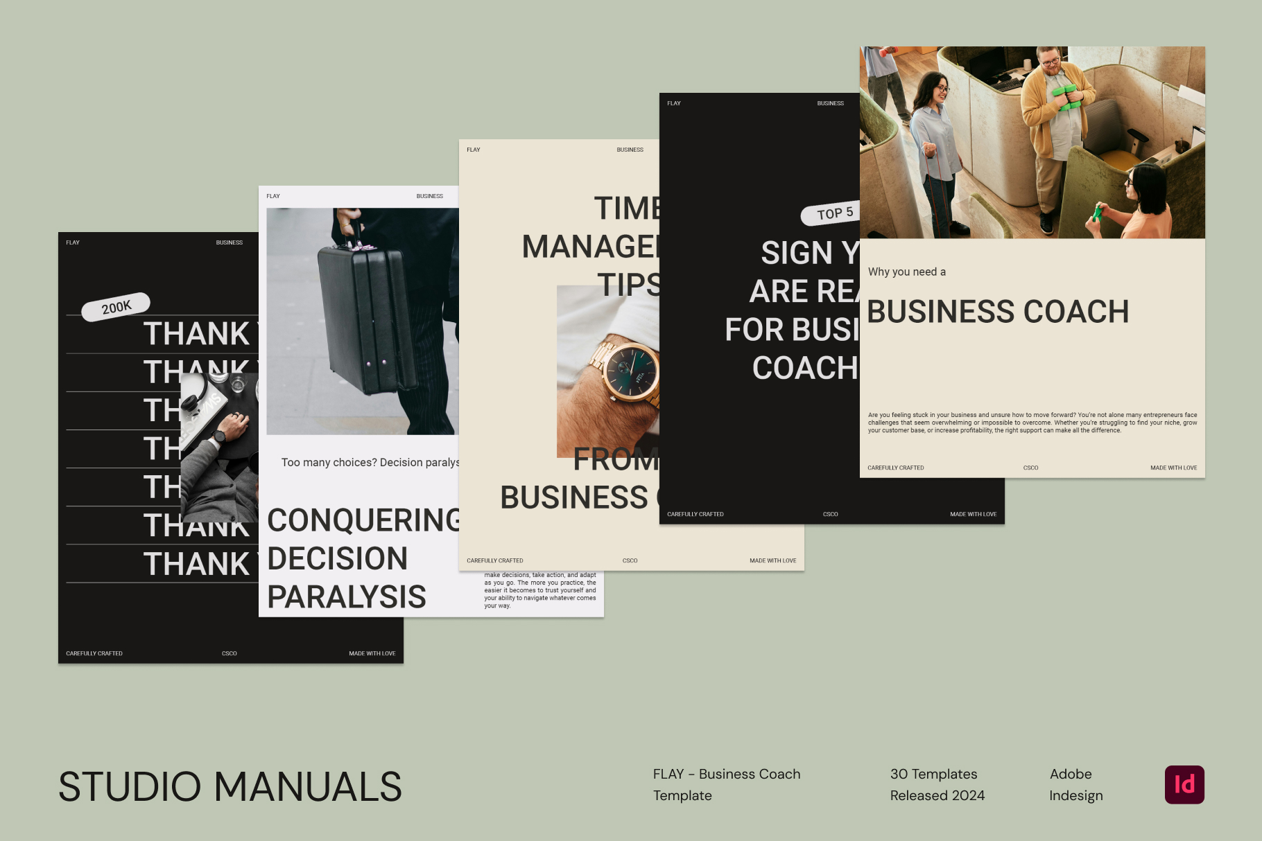 IZY - Graphic Design Portfolio Template - Studio Manuals