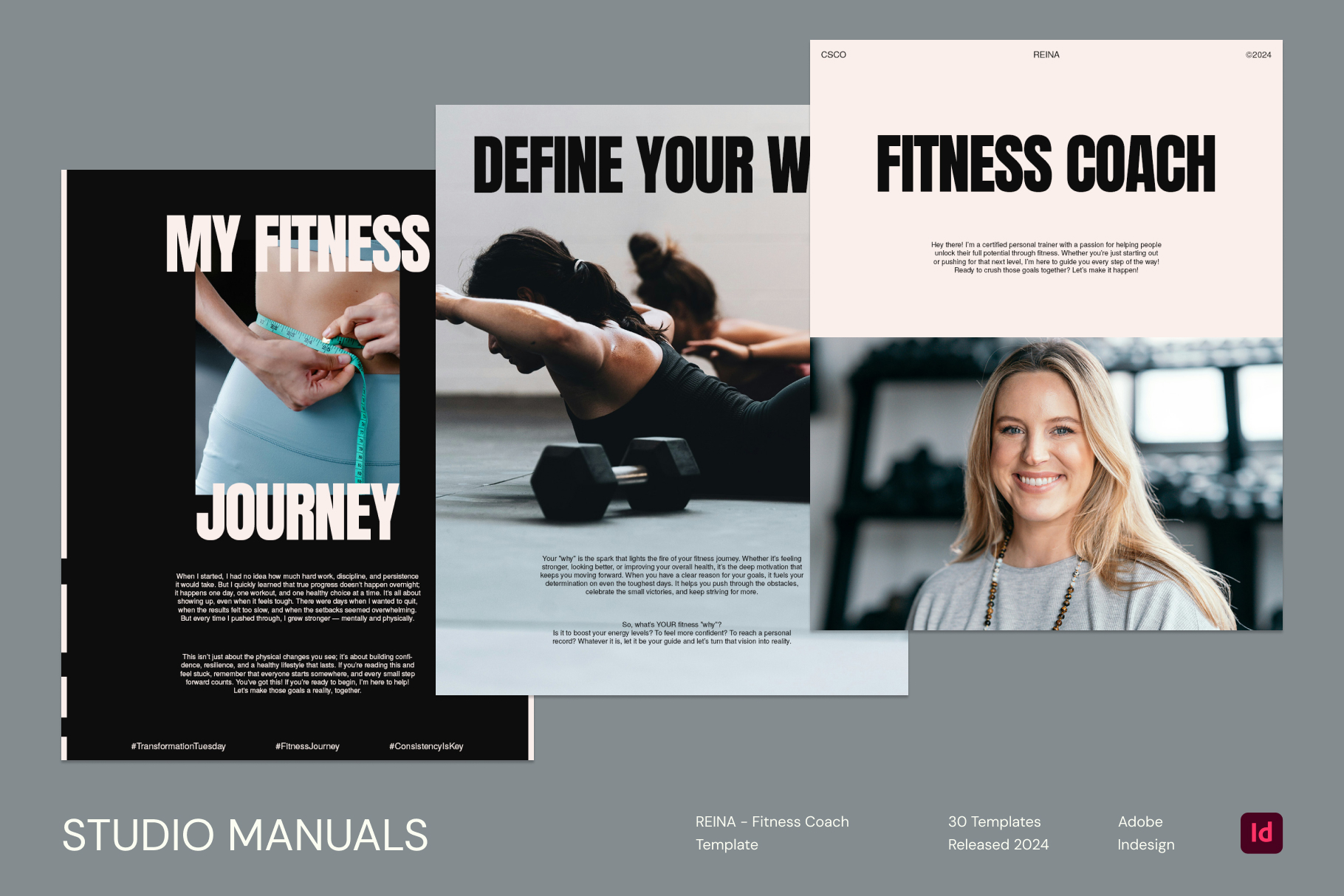 REINA - Fitness Coach Templates for Social Media