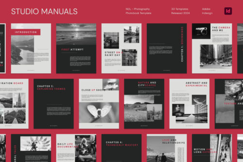 NEIL - Photography Photobook Template | Customizable Templates