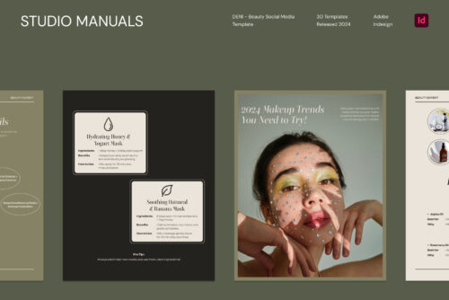 DENI - Beauty Social Media Templates for Stunning Content