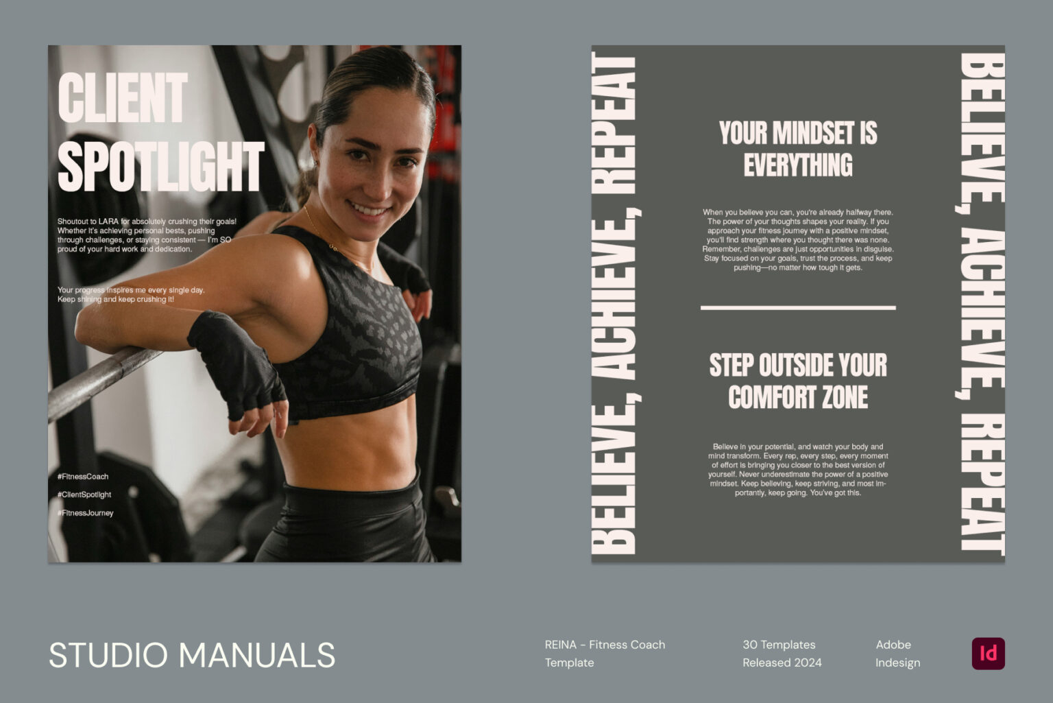 REINA - Fitness Coach Templates for Social Media