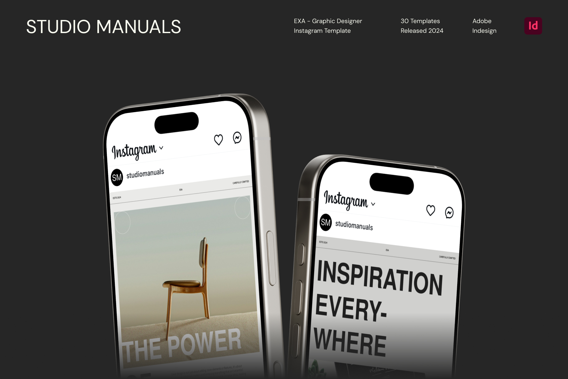 EXA - Graphic Designer Instagram Templates
