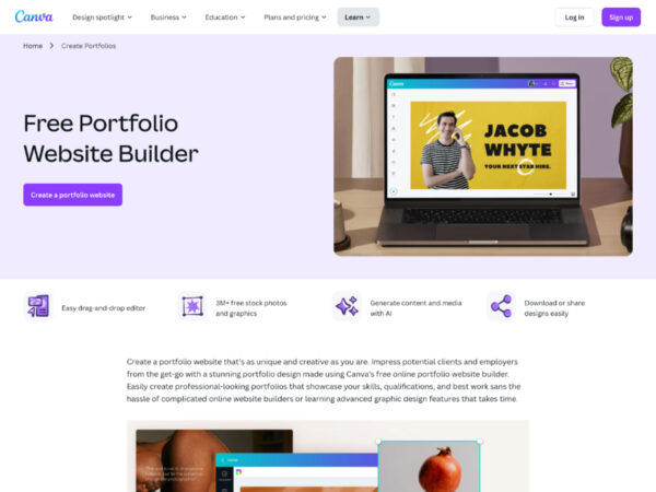 How to Create a Free Design Portfolio Website That Stands Out in 2025 ...
