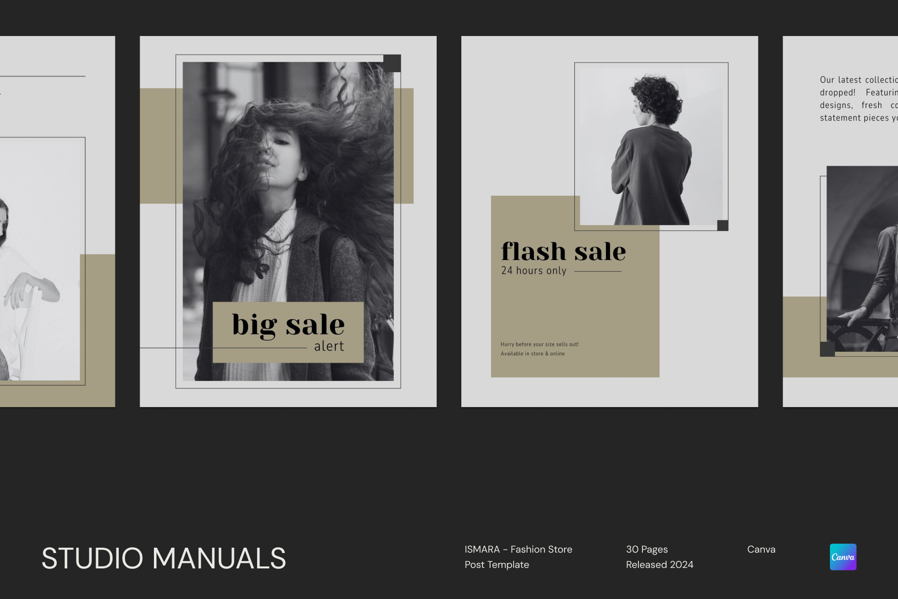 ISMARA Fashion Store – 30 Stylish Canva Template