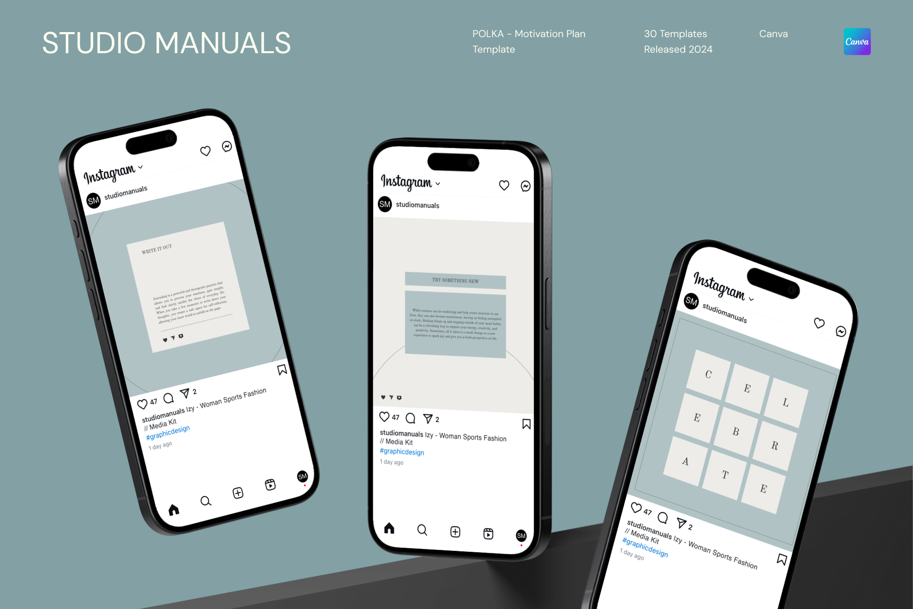 POLKA Motivation Plan Template – 30 Canva Templates