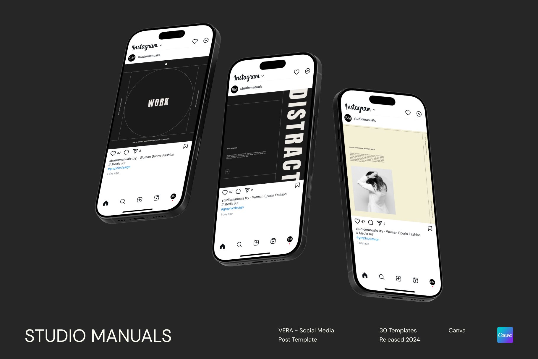 VERA Social Media Post Template – 30 Canva Templates