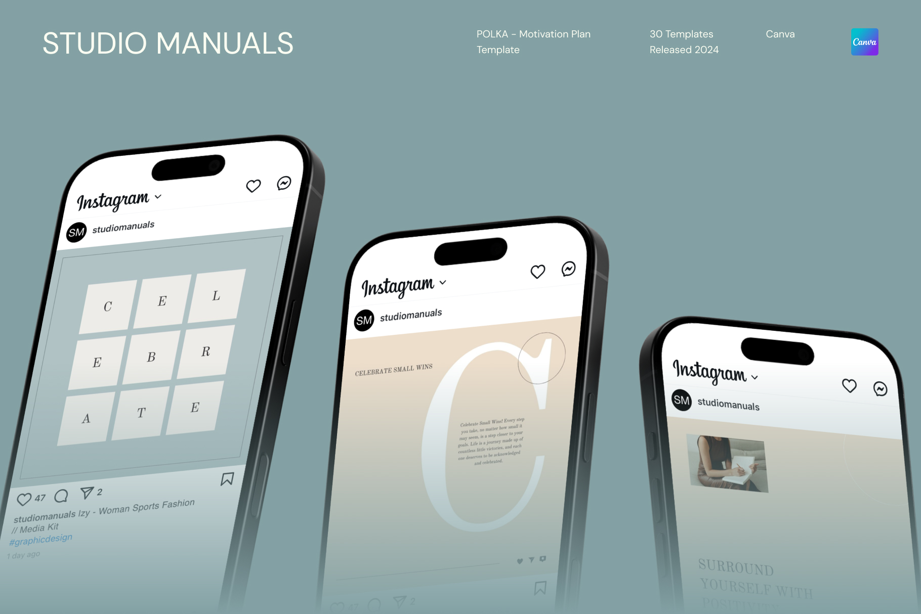 POLKA Motivation Plan Template – 30 Canva Templates