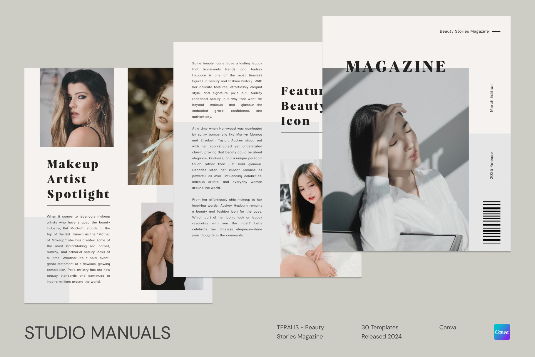 TERALIS Beauty Stories Magazine - 30 Customizable Templates