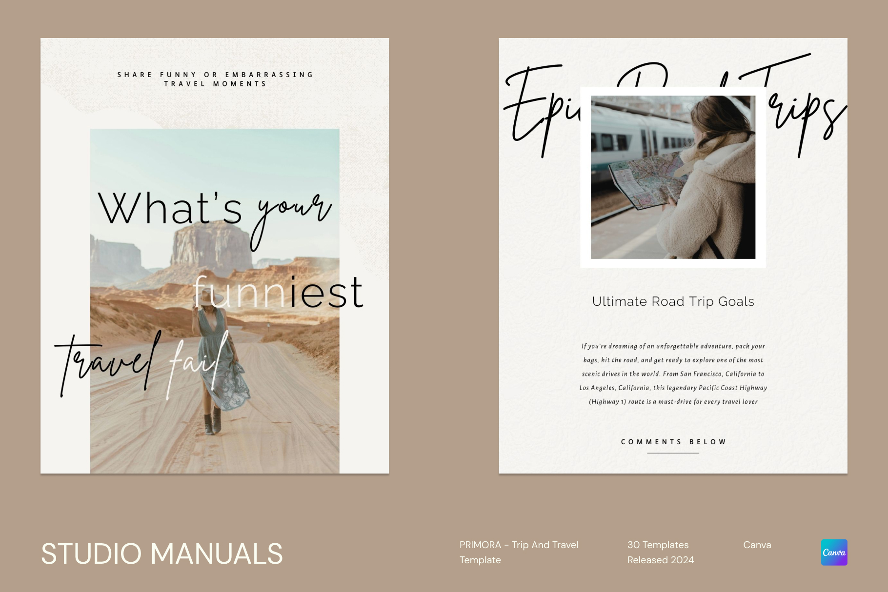 PRIMORA Trip and Travel Instagram Template – 30 Designs