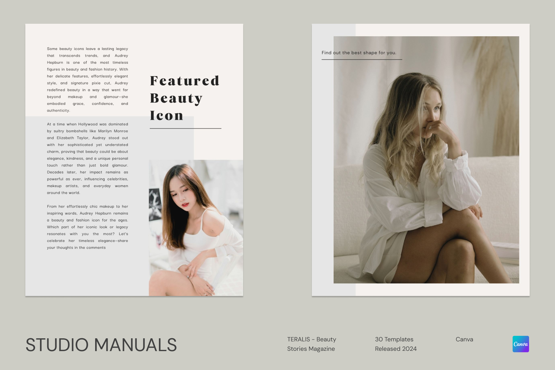 TERALIS Beauty Stories Magazine - 30 Customizable Templates
