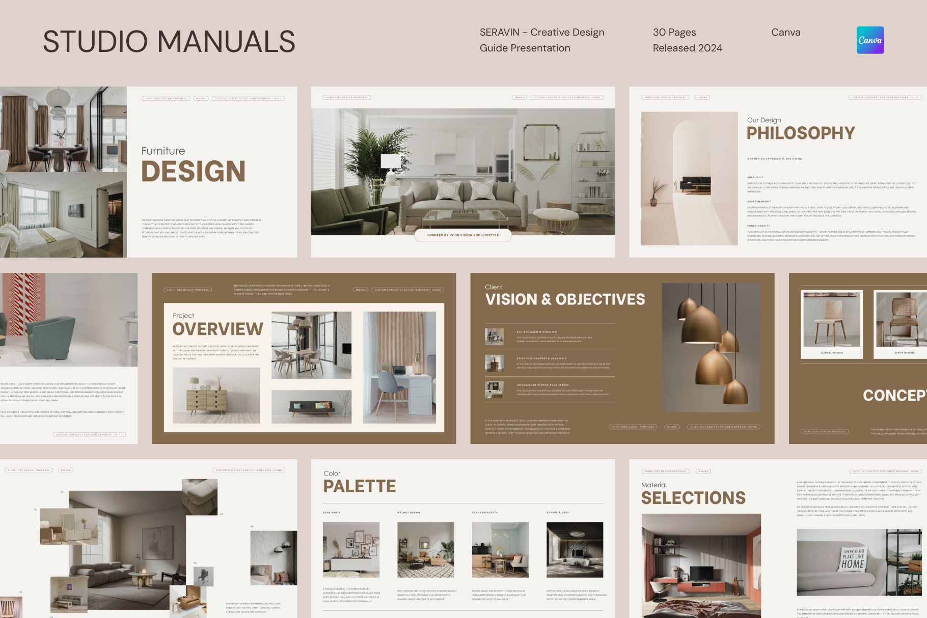 RIMELUNE – Customizable Furniture Design Proposal Templates