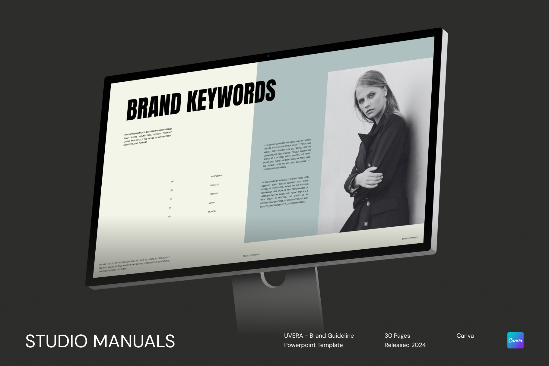 UVERA – Customizable Brand Guideline PowerPoint Template