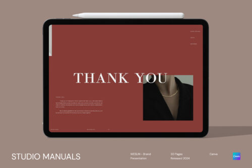 WESLIN – 30 Fully Customizable Brand Presentation Templates