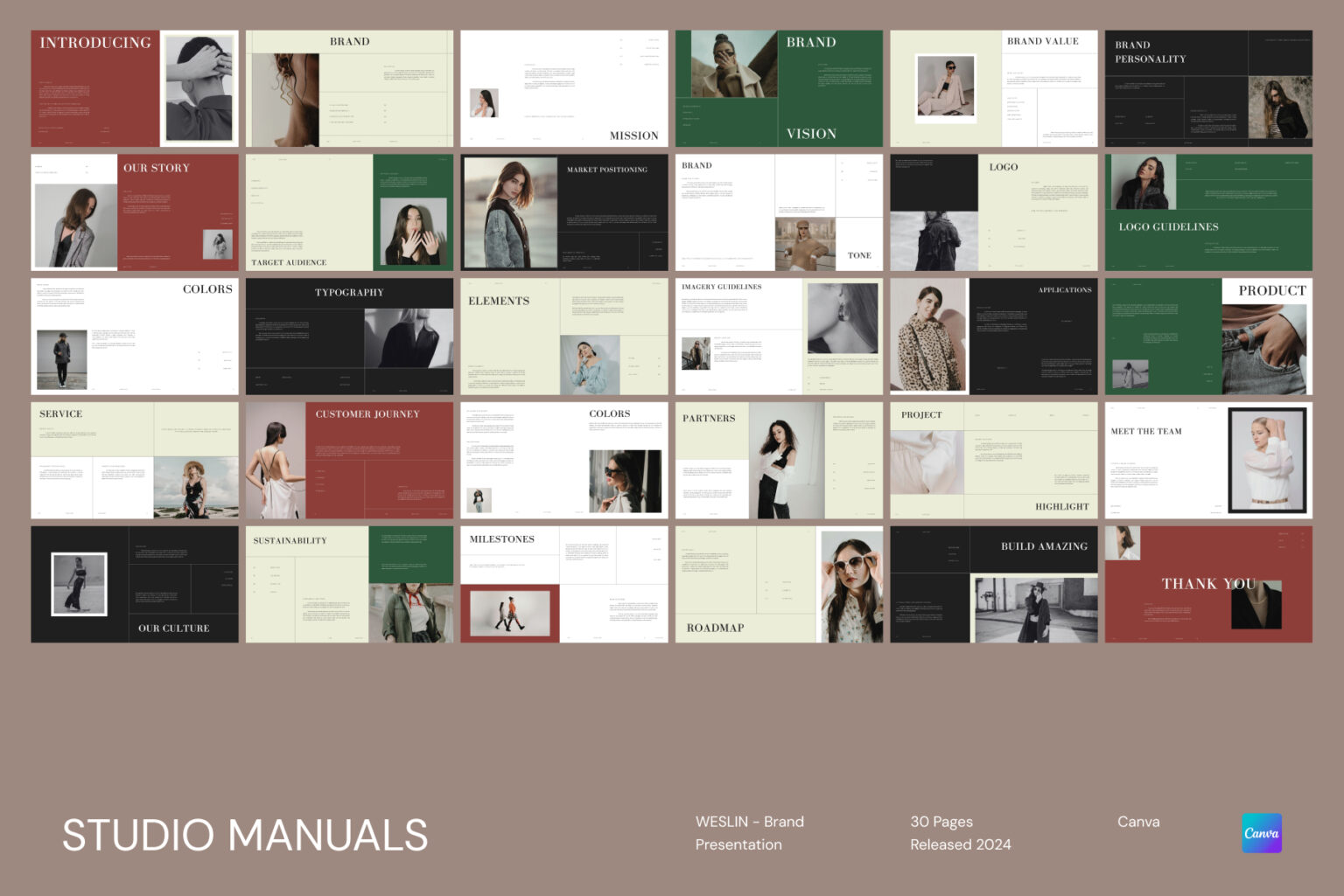 Weslin Brand Presentation: A Sophisticated Template for Story-Driven ...
