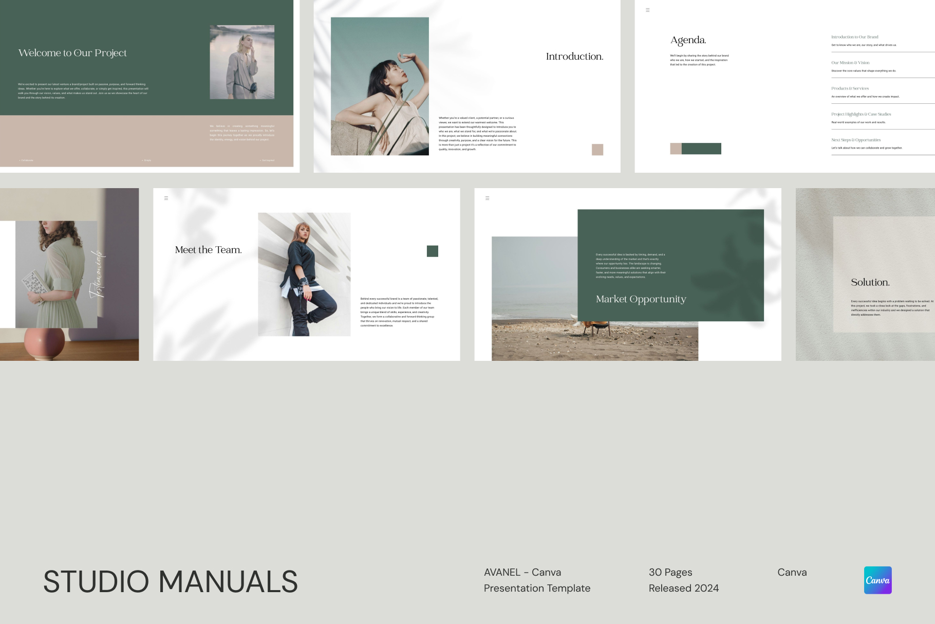 Avanel Customizable Canva Presentation Template