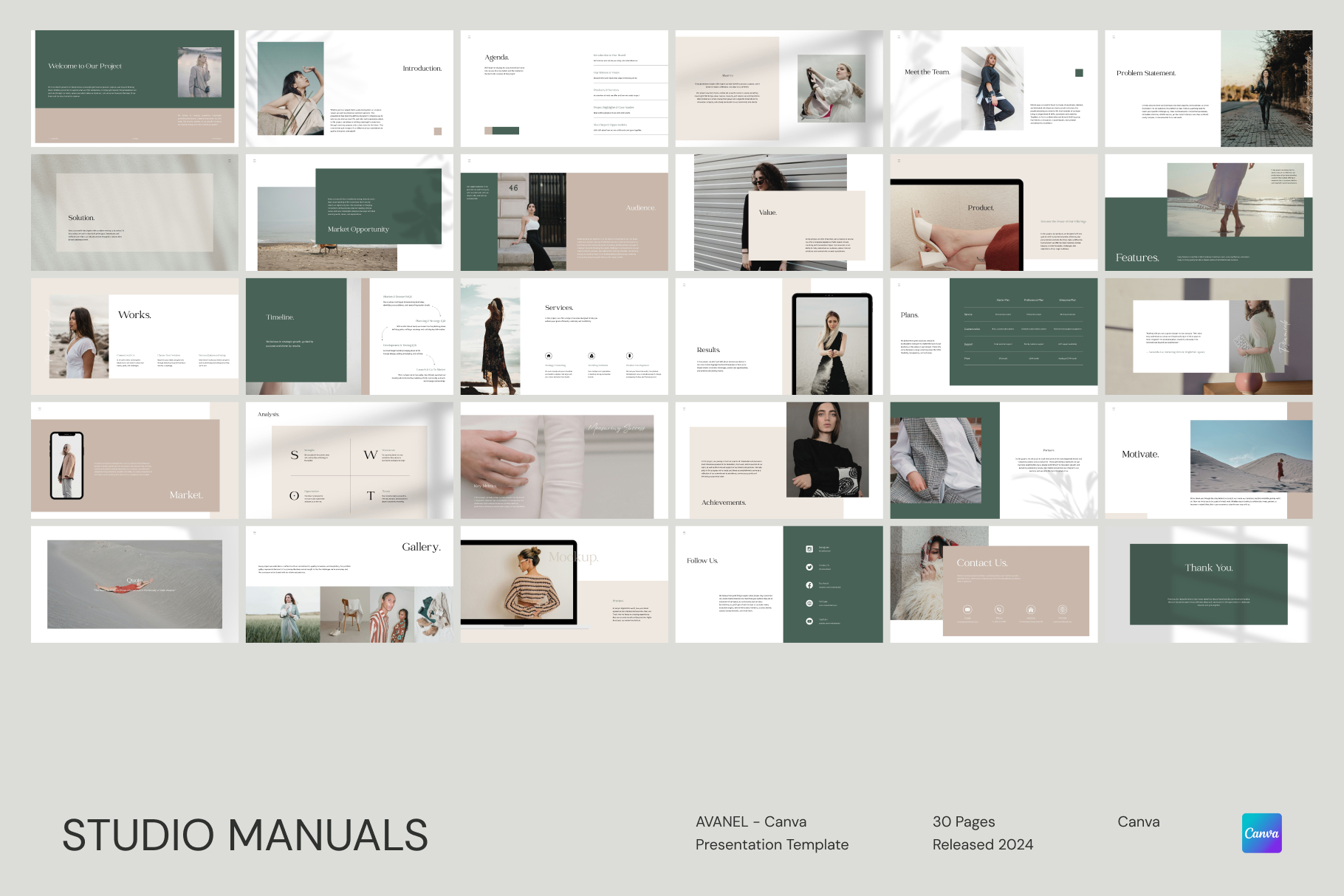 AVANEL – Customizable Canva Presentation Template