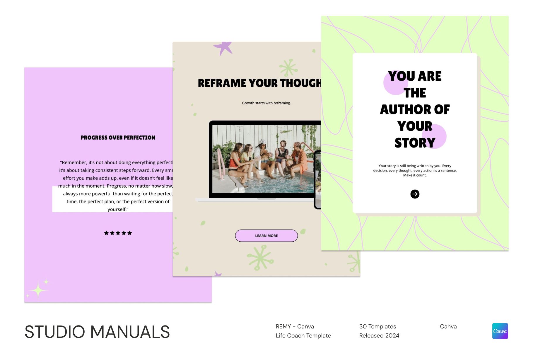 REMY – Canva Life Coach Template for Social Media Posts