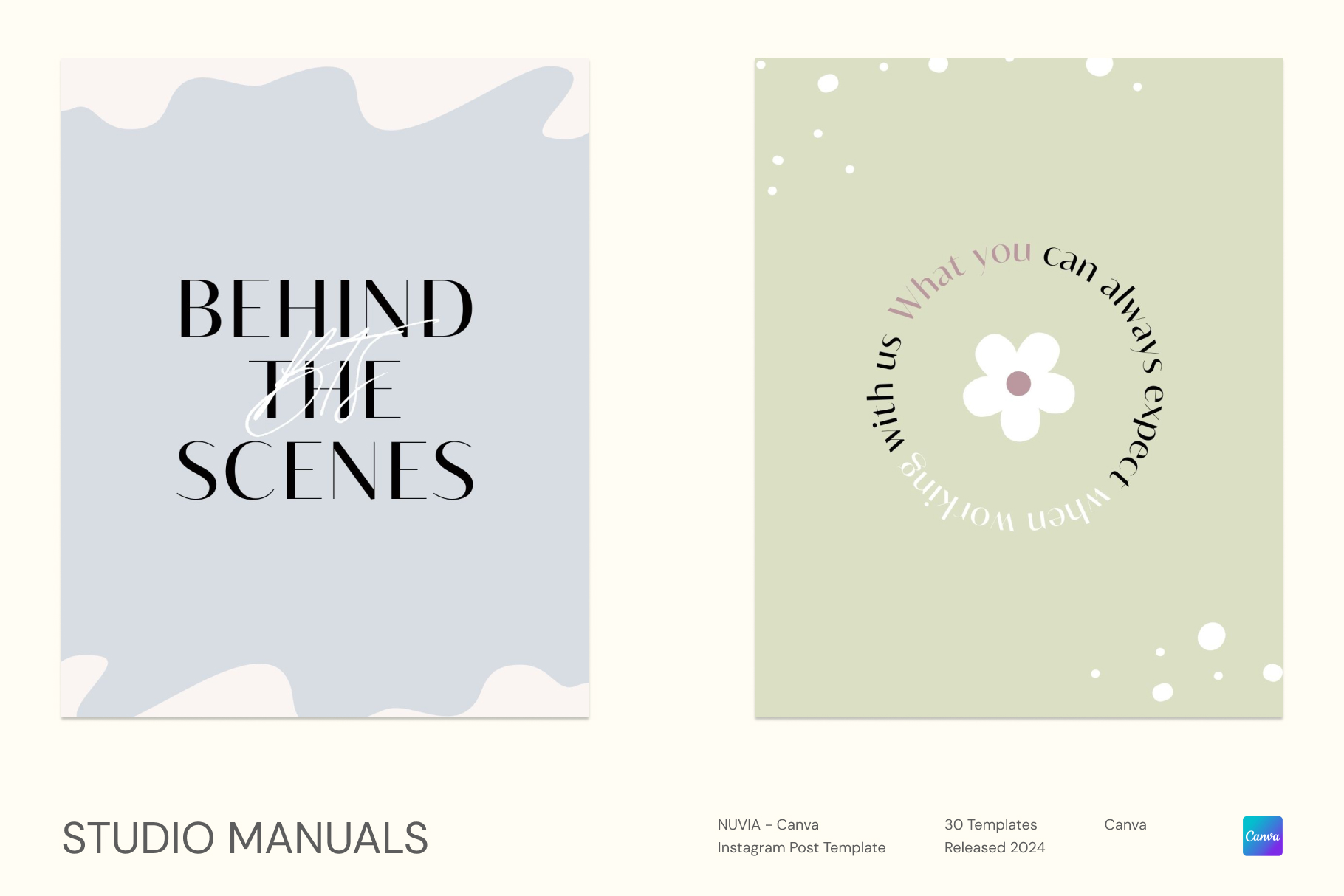 NUVIA – Canva Instagram Post Template for Creatives