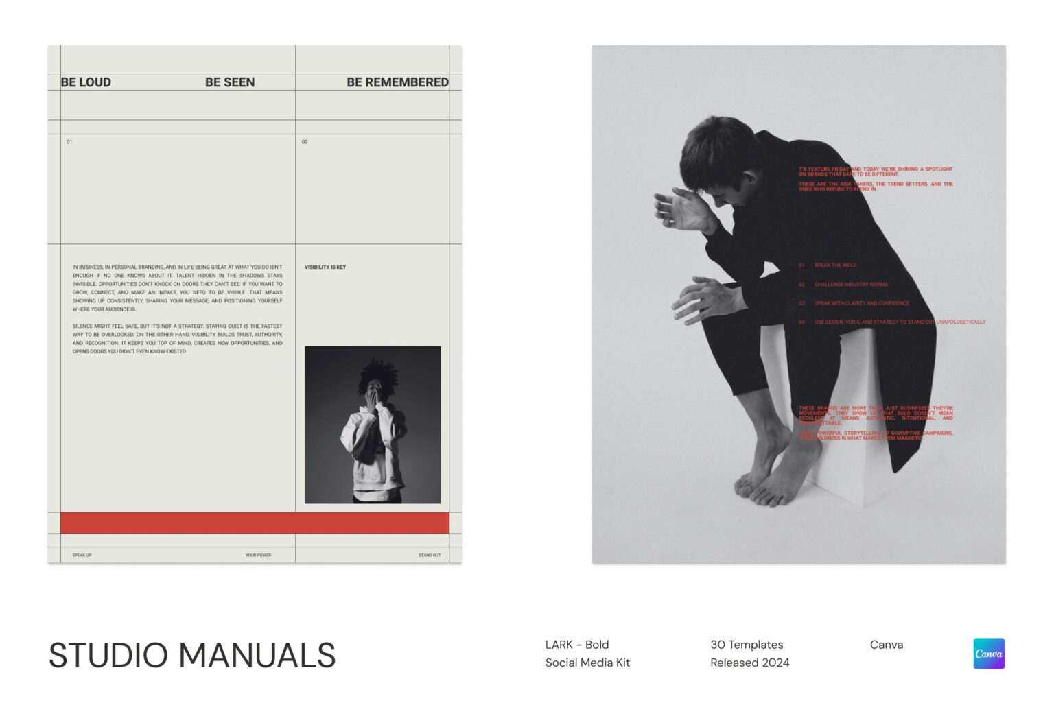 LARK – Bold Social Media Kit Templates for Canva