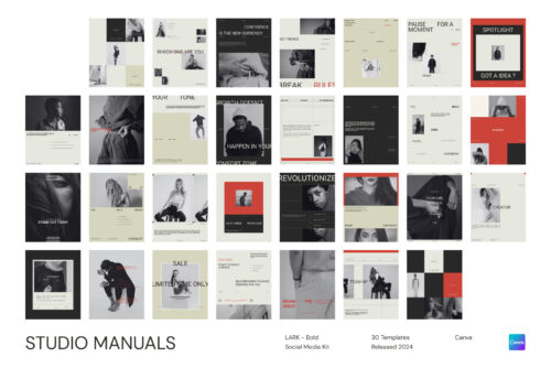 LARK – Bold Social Media Kit Templates for Canva